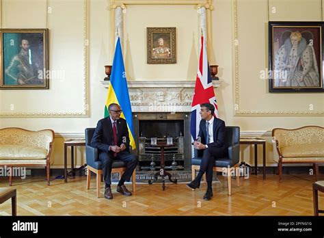 Prime Minister Rishi Sunak And President Of Rwanda Paul Kagame Ahead