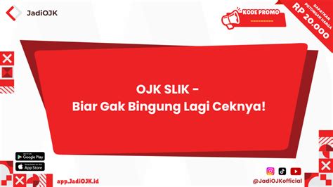 Ojk Slik Biar Gak Bingung Lagi Ceknya