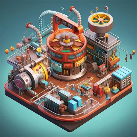 Premium Photo Operations Diagram 3d Isometric Illustration