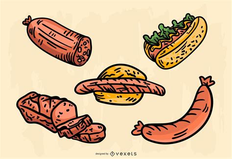 German Food Vector Set Vector Download