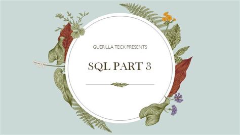 guerilla teck on linkedin sql datamanagement techtips power