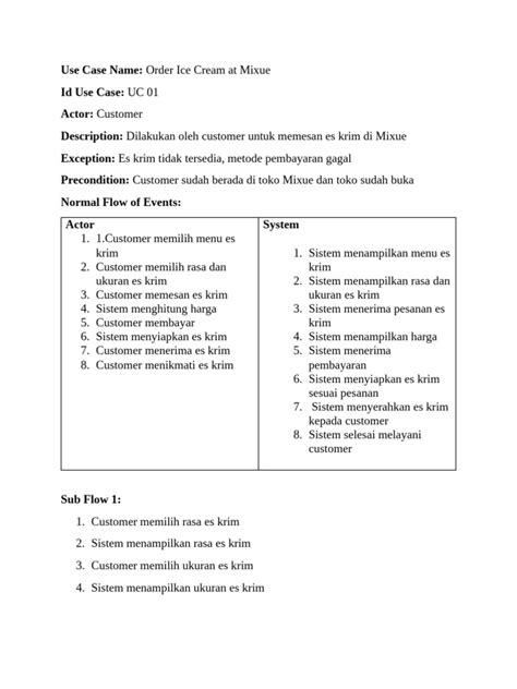 Use Case Pdf