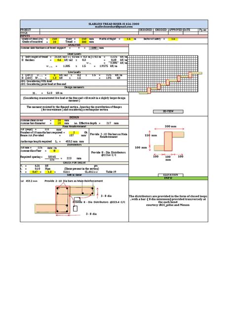 open well staircase design excel sheet pdf stairs structural engineering