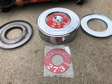[sold] Commando 273 Parts Valve Covers Intake Manifold Pie Tin