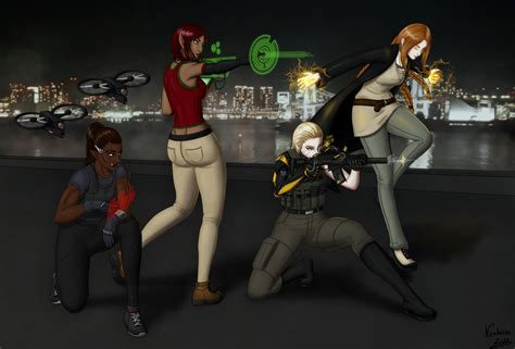 Artstation Shadowrun A Team Of Shadowrunners