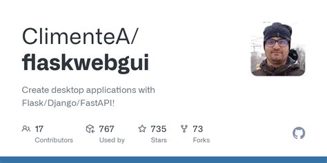 Github Climenteaflaskwebgui Create Desktop Applications With Flaskdjangofastapi
