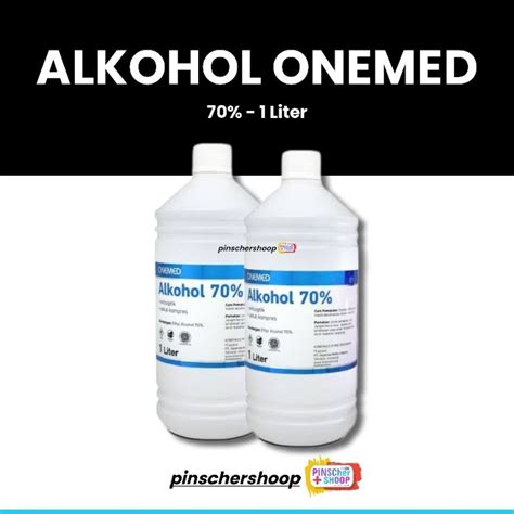 Jual Alkohol 70 Onemed 1 Liter Antiseptik Alcohol Shopee Indonesia