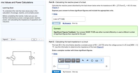 solved to understand the role that rms values play in the