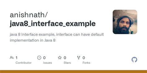 Github Anishnathjava8interfaceexample Java 8 Interface Example