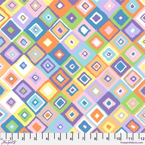 Square Dance Pastel Kaffe Fassett Collective I Fenwick Fabrics