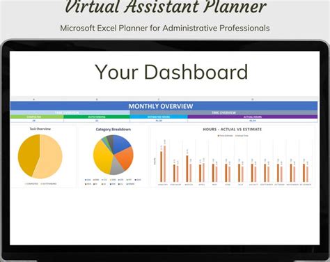 Virtual Assistant Organiser Weekly Excel Spreadsheet Track Hours Etsy Australia