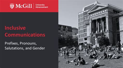 Inclusive Communications Project Prefix Pronoun Salutations And