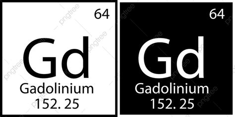 Gadolinium Chemical Element Periodic Structure Technology Proton Flat Png And Vector With