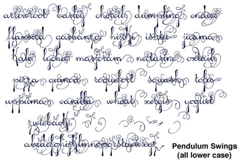 Bowfin Printworks Script Font Identification Elegant Elaborate Ornate Script Type Samples