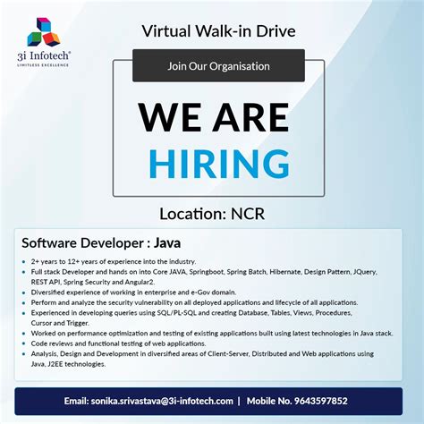 job hiring java recruiting spring angular sonika srivastava