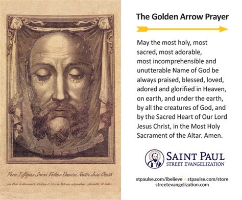 Holy Cards Holy Face Of Jesus Golden Arrow Prayer 100 Pack St