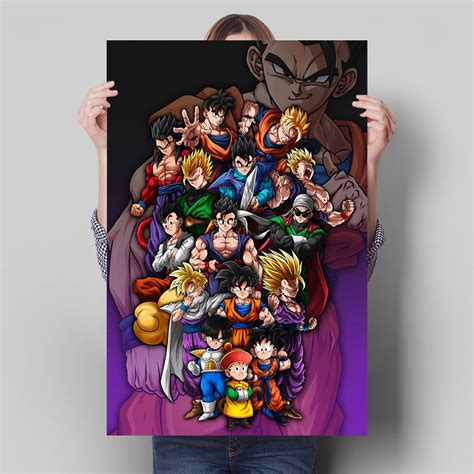Dragon Ball Goku Poster Vegeta Style 13 Wall Art Dragon Ball Z Shop