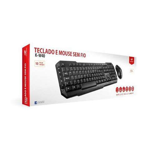 Tudo Sobre Kit Teclado Sem Fio Mouse Sem Fio C Tech K W Preto