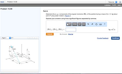 Part A Determine The X Y Z Components Of The
