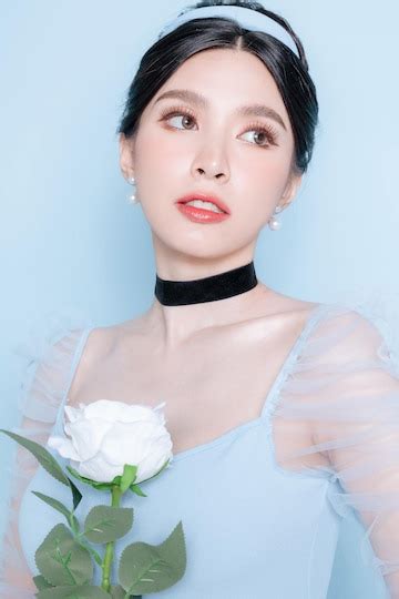Premium Photo Princess Concept Asian Woman With Korean Makeup On Face