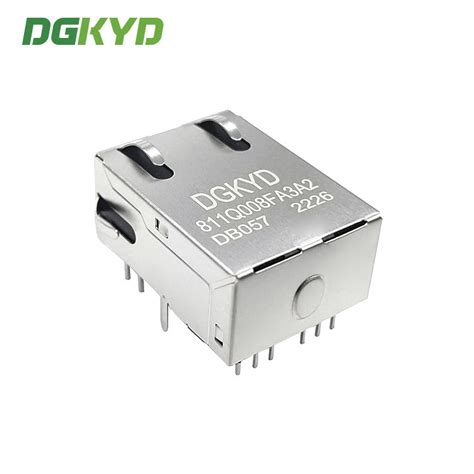 Gigabit Ethernet Filter Rj45 Network Port Connector Shielded Light Socket Gold Plated 30u