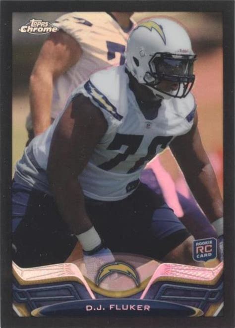 2013 Topps Chrome D J Fluker 134 Black Refractor 299 Rc For Sale