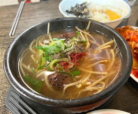 양산 남부시장 맛집 이모네 선지국 선지 해장국과 두루치기 정식 공격 후기 네이버 블로그