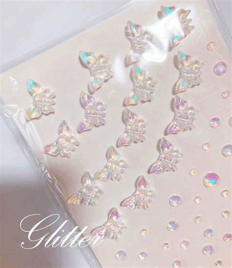 수아룸 홀로그램 큐빅 스티커11 페이스 파츠 나비 리본 큐빅 보석 파티 페스티벌 워터밤 흠뻑쇼 인생샷 얼굴 스티커