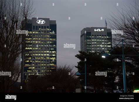 Hyundai And Kia Corportate Headquarters In Seoul South Korea On