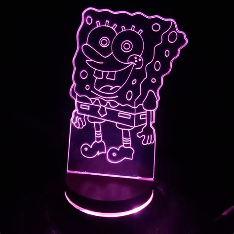 قیمت و خرید چراغ خواب کودک مدل بالبینگ سه بعدی شب خواب باب اسفنجی کد 0186