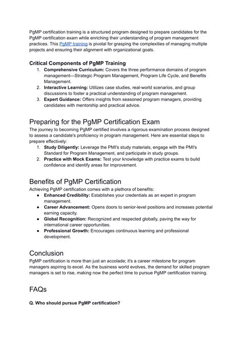 Ppt Navigating The Path To Excellence A Guide To Pgmp Certification