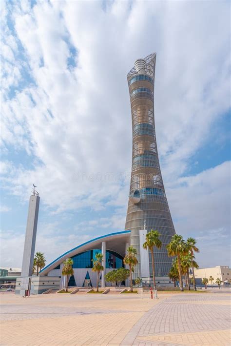 The Torch Tower In Doha Qatar Editorial Stock Image Image Of Metal Torch 274528744