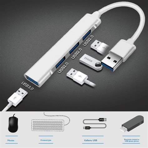 Usbhub 3 0 концентратор на 4 порта Usb 3 0 высокоскоростной Usb хаб