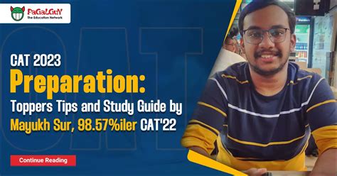 CAT 2023 Preparation Toppers Tips And Study Guide By Mayukh Sur 98 57