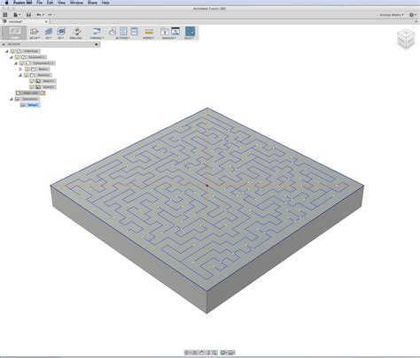 solved how to machine along path to create a maze autodesk community
