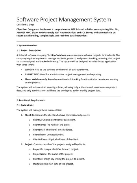 Software Project Management System Pdf Model View Controller Databases