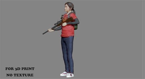 Stl File Ellie Last Of Us Part1 Model For 3d Print 3d Print Model