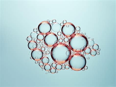 Premium Ai Image Macro Photograph Water Bubbles Molecule H2o Light