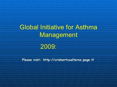 Global Initiative For Asthma Guidelines 2008