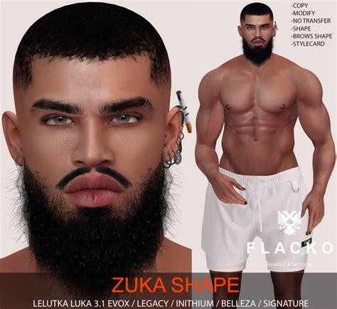 Second Life Marketplace Flacko Shape Zuka Lelutka Luka 31 Evox