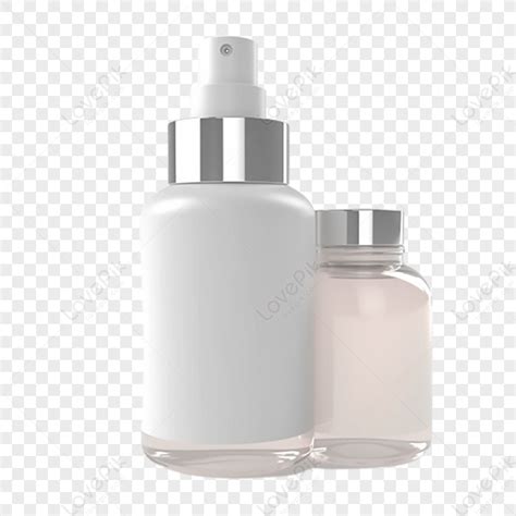 3d 화장품 포장 모델녹색피부 관리하얀색 Png 일러스트 무료 다운로드 Lovepik