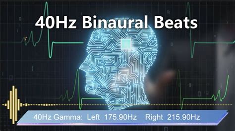 3 Hour 40hz Gamma Binaural Beats For Brainwave Entrainment Memory