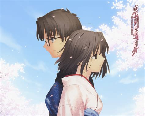 Type Moon Takeuchi Takashi Kara No Kyoukai Kokutou Mikiya Ryougi Shiki Kimono Megane Wallpaper