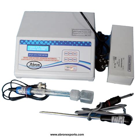 Digital Ph Meter Microprocessor Based Combined Electrode Stand Abron Ac