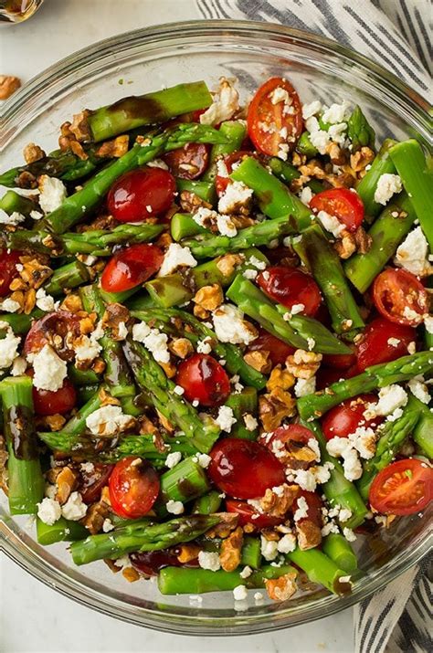 Asparagus Tomato And Feta Salad With Balsamic Vinaigrette Cooking Classy