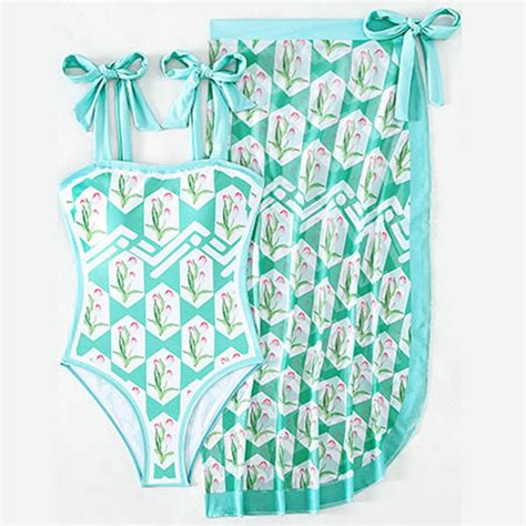 Idall One Piece Swimsuit Womenbathing Suit Womens Sexy Straps Strapless Print Swimsuit Blouse