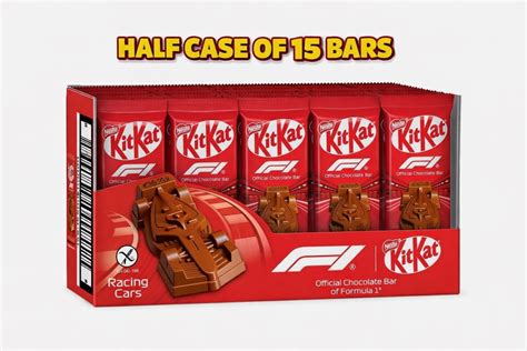 Kitkat F1 Racing Cars Chocolate Bars Half Box 15 Pack Limited Edition