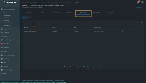 Step By Step Guide Upload And Manage Files From Device On Kaa
