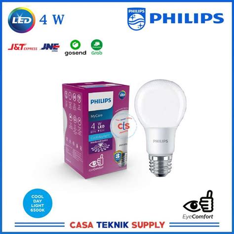 Jual Lampu LED Philips 4W 4 W 4 Watt 4Watt Putih Di Seller Casa Teknik