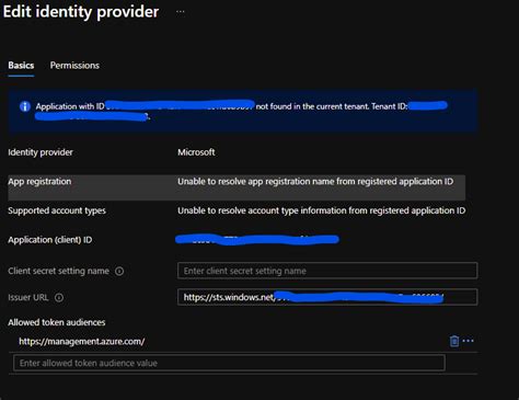 how to configure authentication identity provider for user assigned